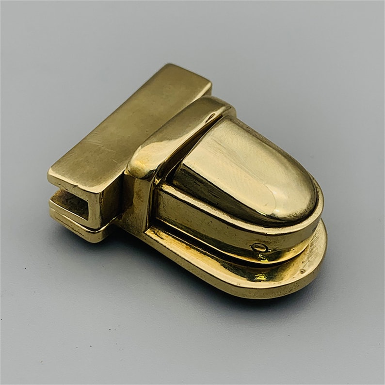 Brass Tuck Lock Leather Bag Thumb Press Lock Luggage Catch Lock - Etsy