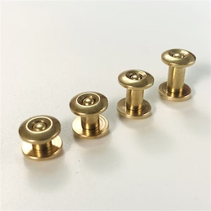Brass Bullet Rivet Leather Fastener Rivets Chicago Screw Rivets 3.5/5.5 ...