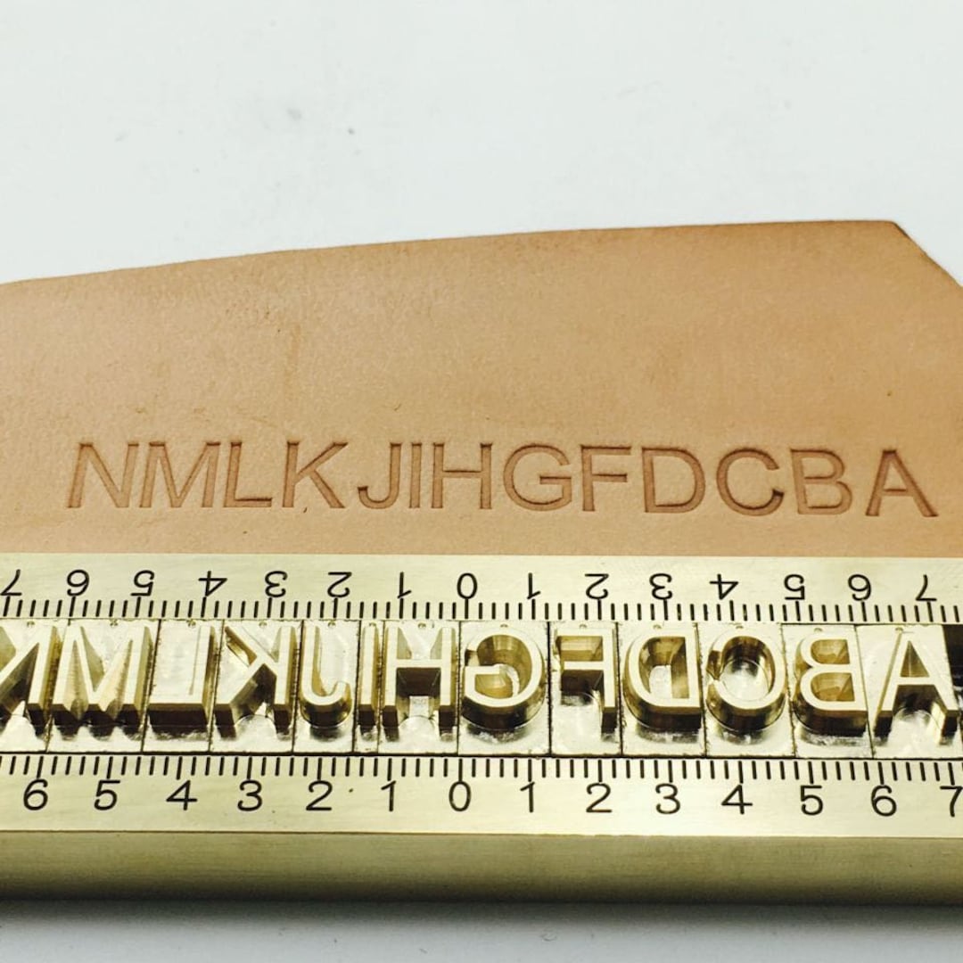 Customized Alphabet Brass Stamp (0-9) (A-Z) Personlized Font Number ...