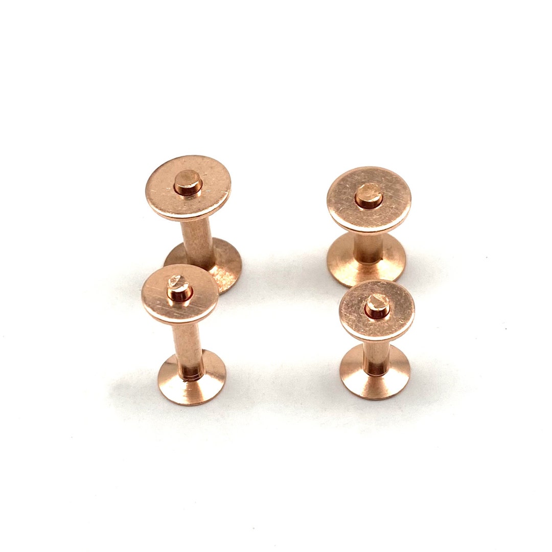 Red Copper Rivets With Burrs,leather Fastener Rivet,wood Work Binding ...