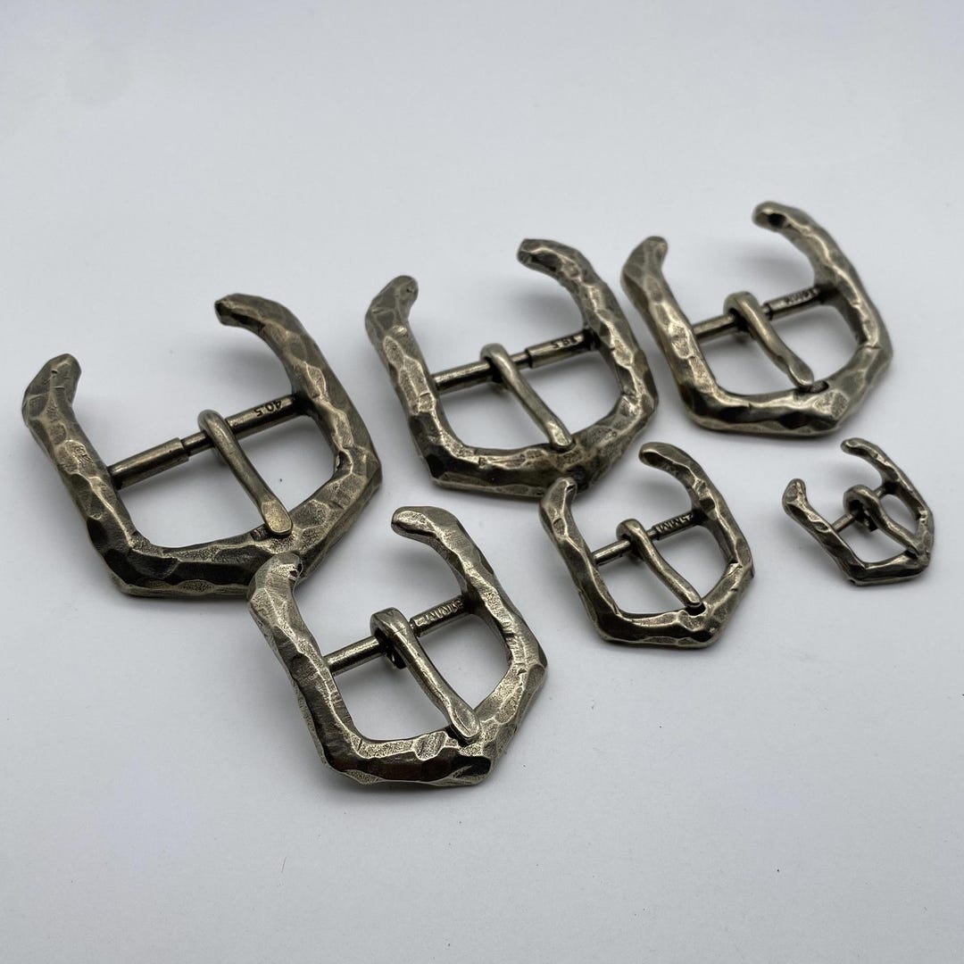 Retro Silver Buckle Solid Copper Buckle Leather Belt Fasten Buckles 17 ...