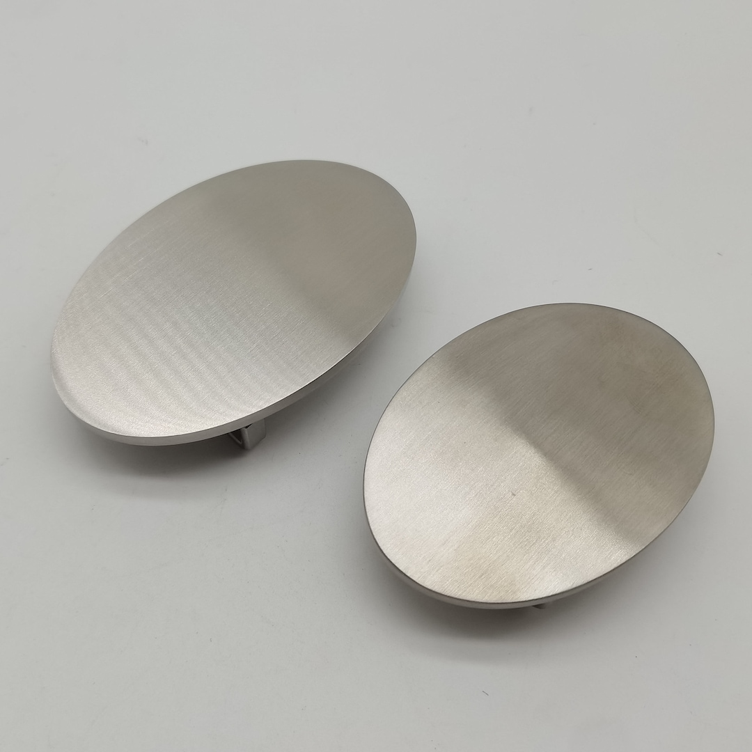 304L Stainless Steel Oval Plain Buckles 35/40mm Leather Belt Fastener ...