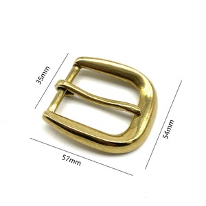 35mm Brass Casted Buckle D Shape Design Men Women Leather Belt Buckles - Etsy