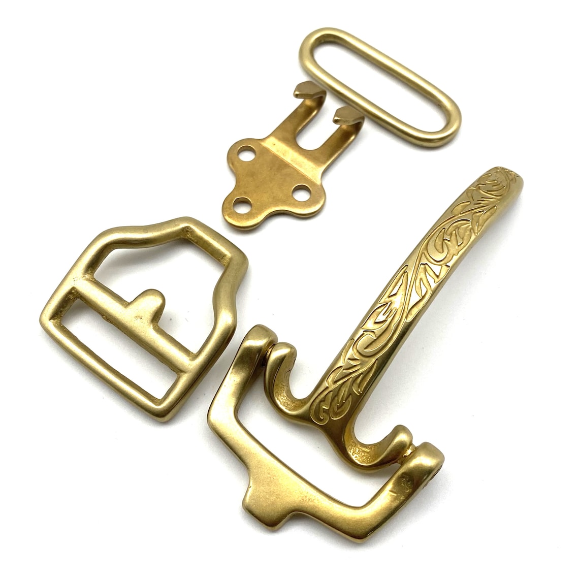 Brass Littleton Cavalry Buckle Genuine Belt Buckle Kit Engraved Ranger ...