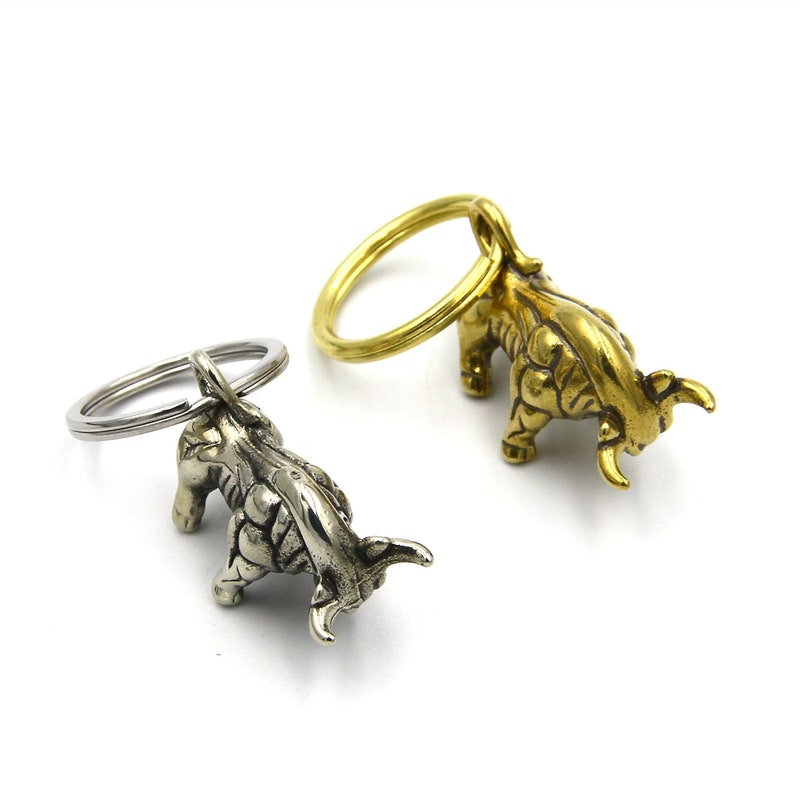 Bull Keychain - Etsy