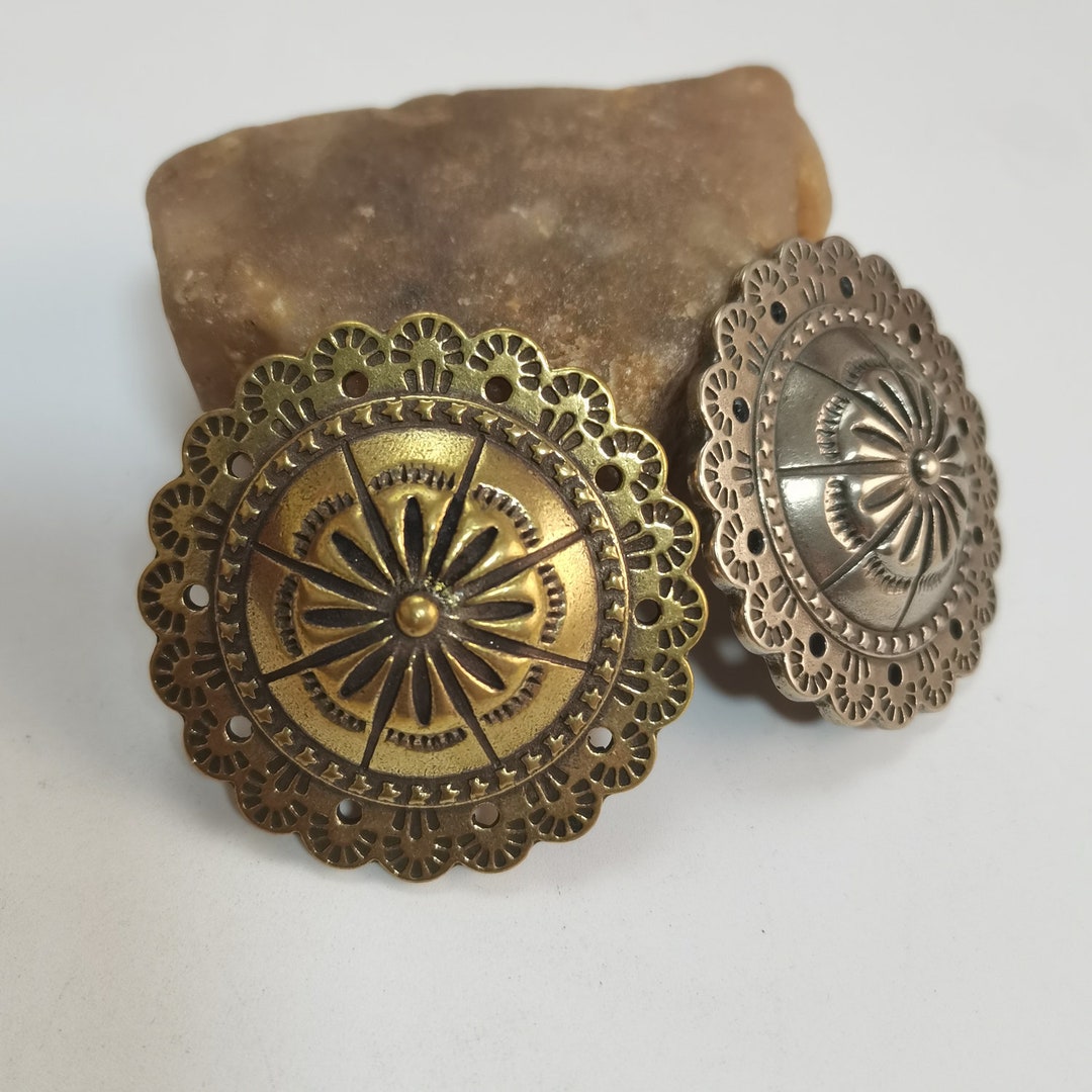 Flower Concho for Leather Goods Embellishment,leather Bag Hardwares - Etsy