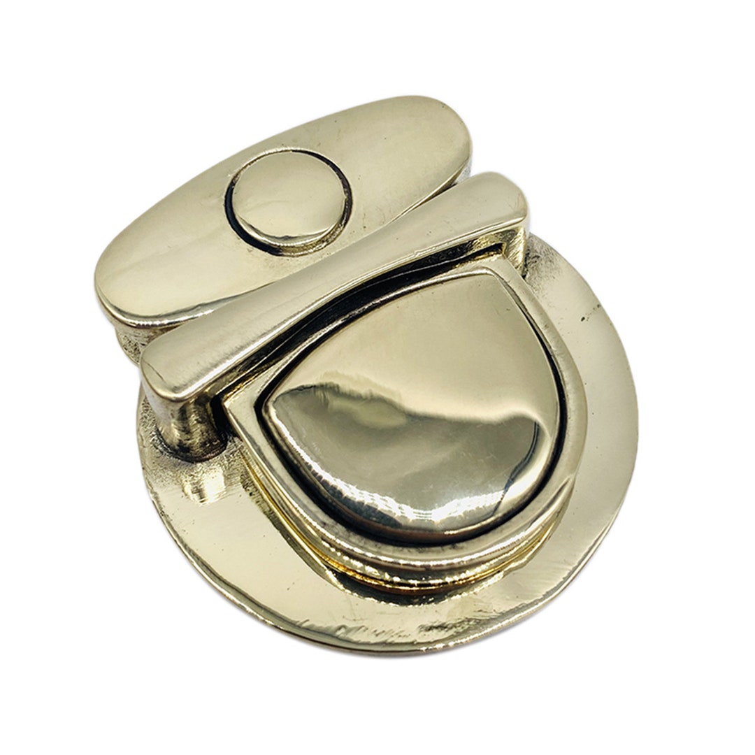 Brass Bag Thumb Tuck Lock Leather Bag Closure,brass Catch Flat Slide ...