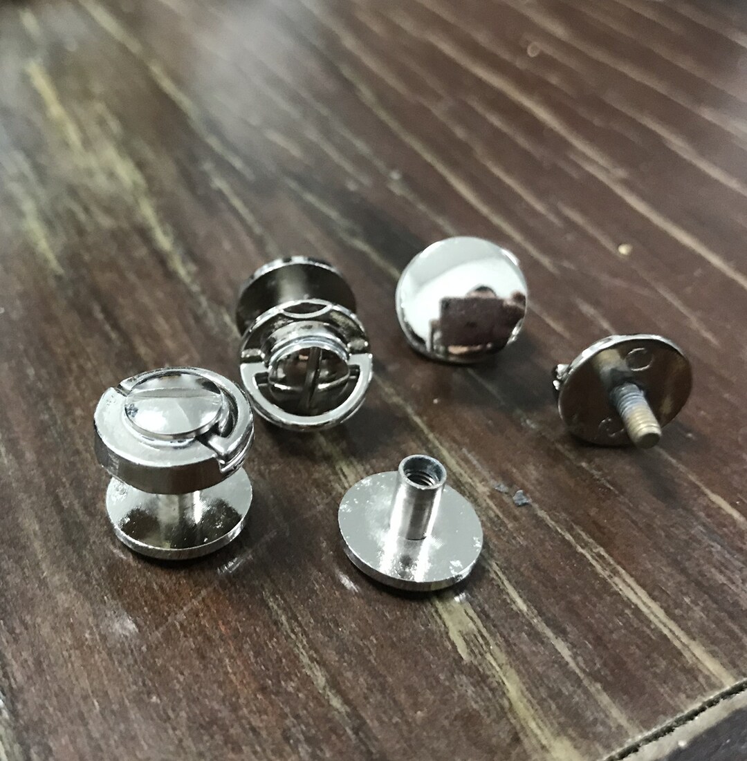 Nickel Plated Screw Rivets With D Ring Loop 13x6mm - Etsy