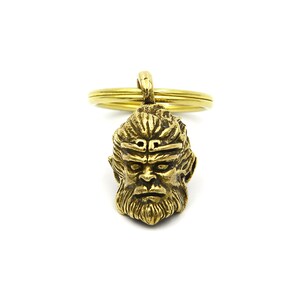 Brass Monkey King Keyring,children's Gifts Kids Keychain Charm Pendant ...