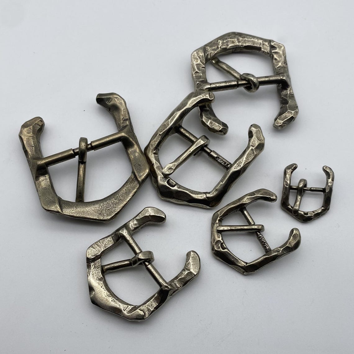 Retro Silver Buckle Solid Copper Buckle Leather Belt Fasten Buckles 17 ...