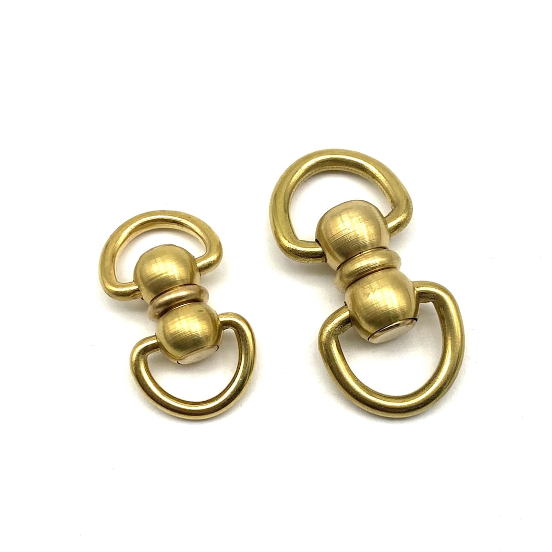 Brass Swivel Loop Double Swivel Ring Leather Accessories - Etsy