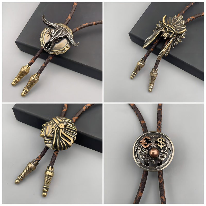 Leather Bolo Tie - Etsy
