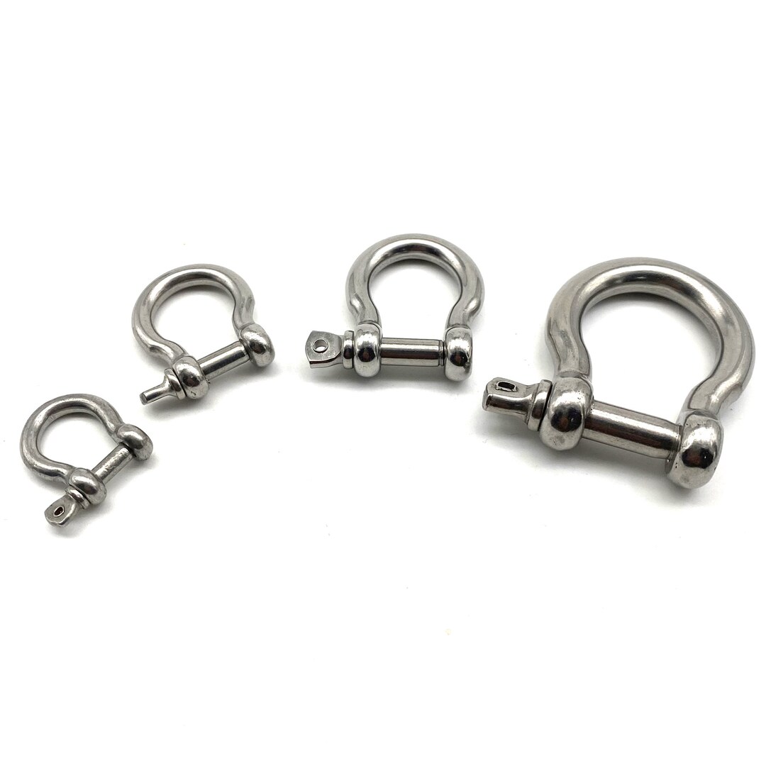 Stainless Anchor Bow Shackle U Clasp With Screw Rod Leather Craft ...