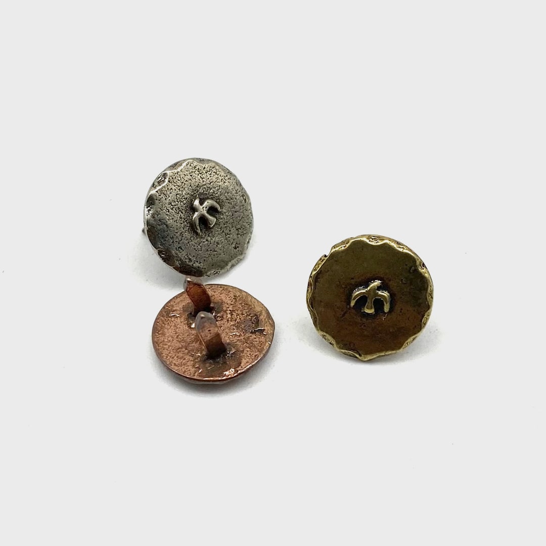 Sun Face Copper Concho Pin Leather Embellishment Accessories - Etsy