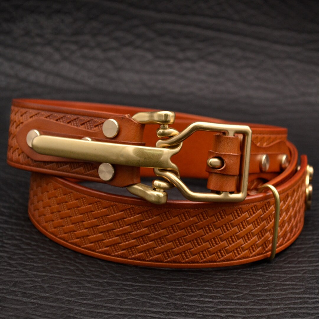 Handmade Men's Belt Littleton Cavalry Leather Belt Street Wear Belts - Etsy