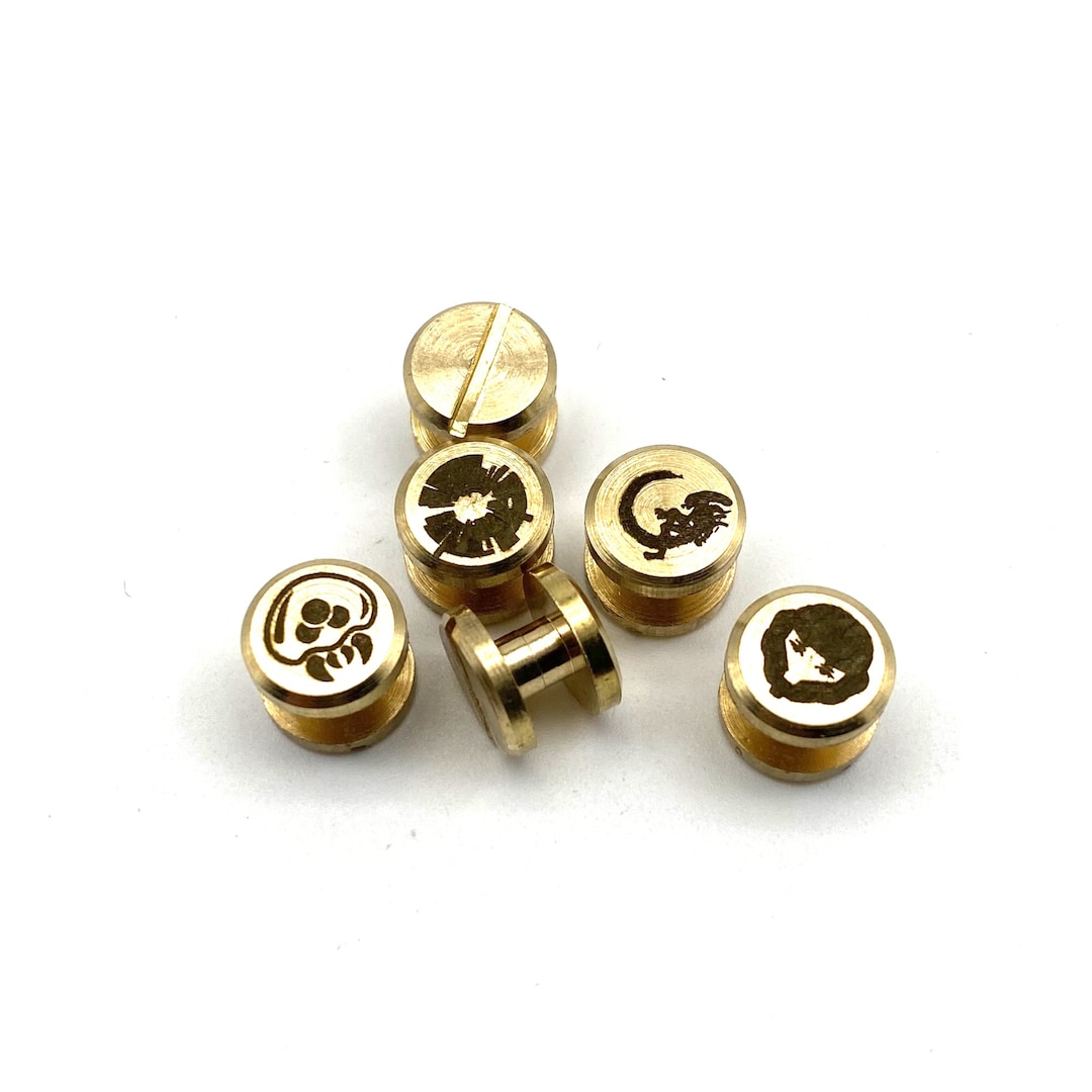 Custom Leather Rivets,brass Chicago Rivet Custom Logo,screw Back Fasten ...