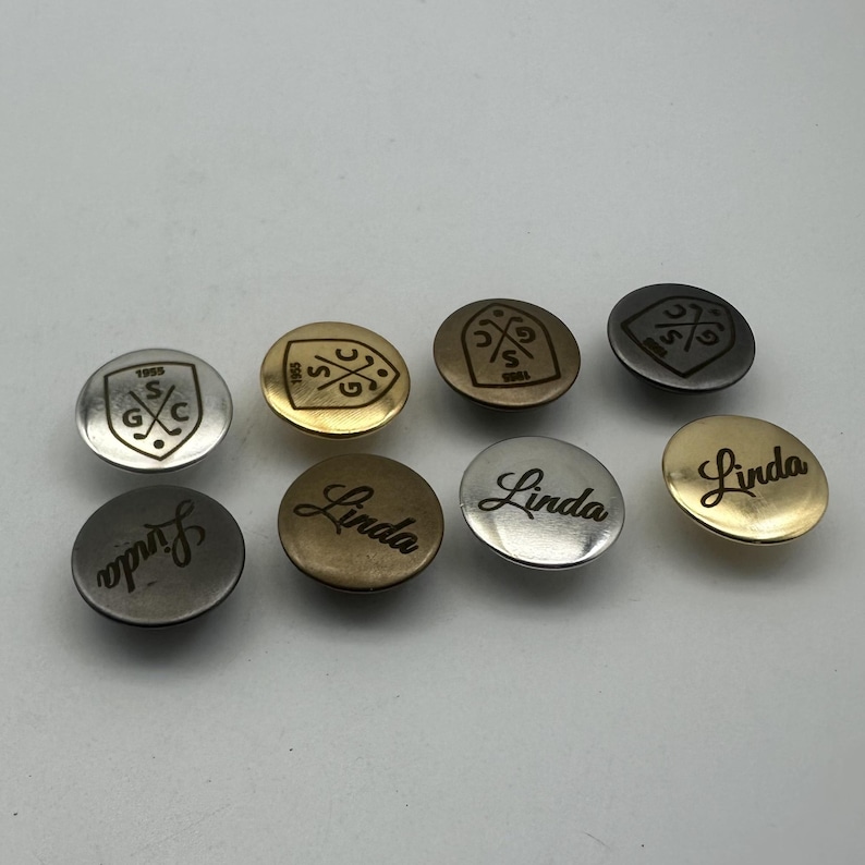 Custom Logo Brass Sewing Button,clothing Buttons,shank Button,20mm ...