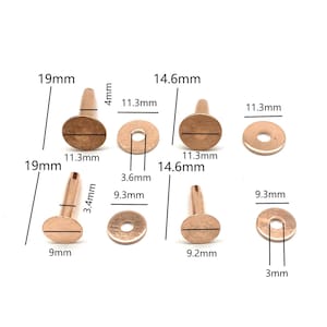 Red Copper Rivets With Burrs,leather Fastener Rivet,wood Work Binding ...