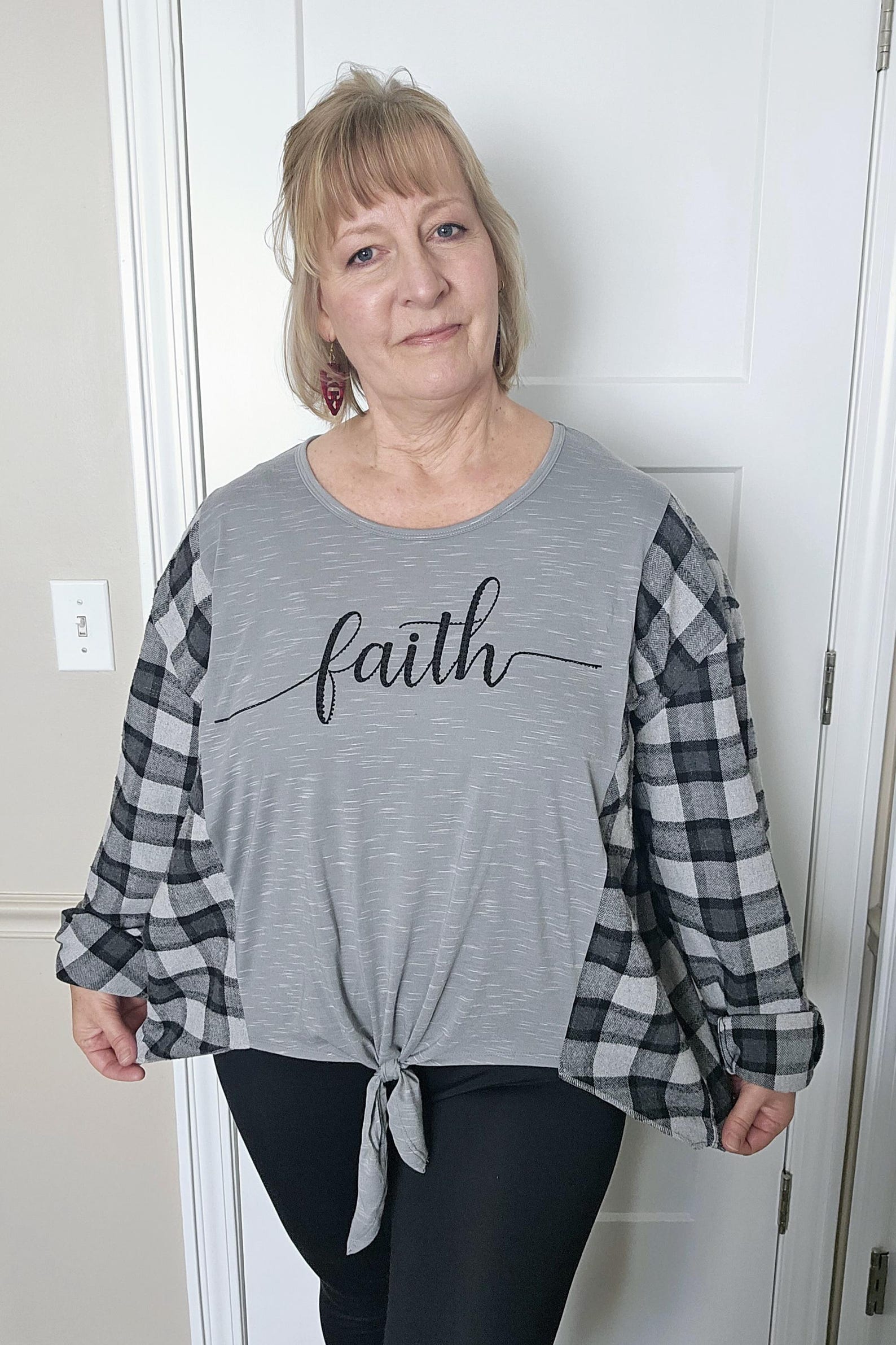 Upcycled Flannel Shirt and T-shirt - Repurposed - Spliced Clothing ...