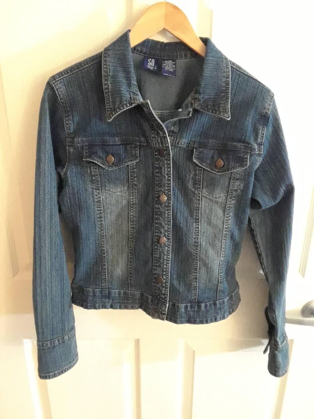 Ladies SO Denim Jean Jacket Size XL - Etsy