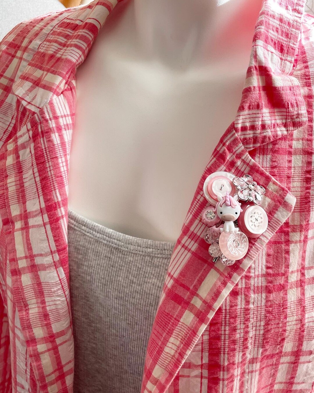 Shine & Sparkle Pink Unicorn Lapel Pin - Etsy