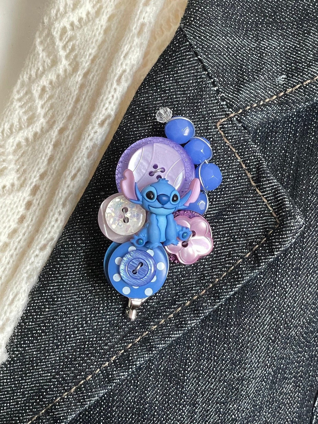 Stitch - Lapel Pin - Etsy