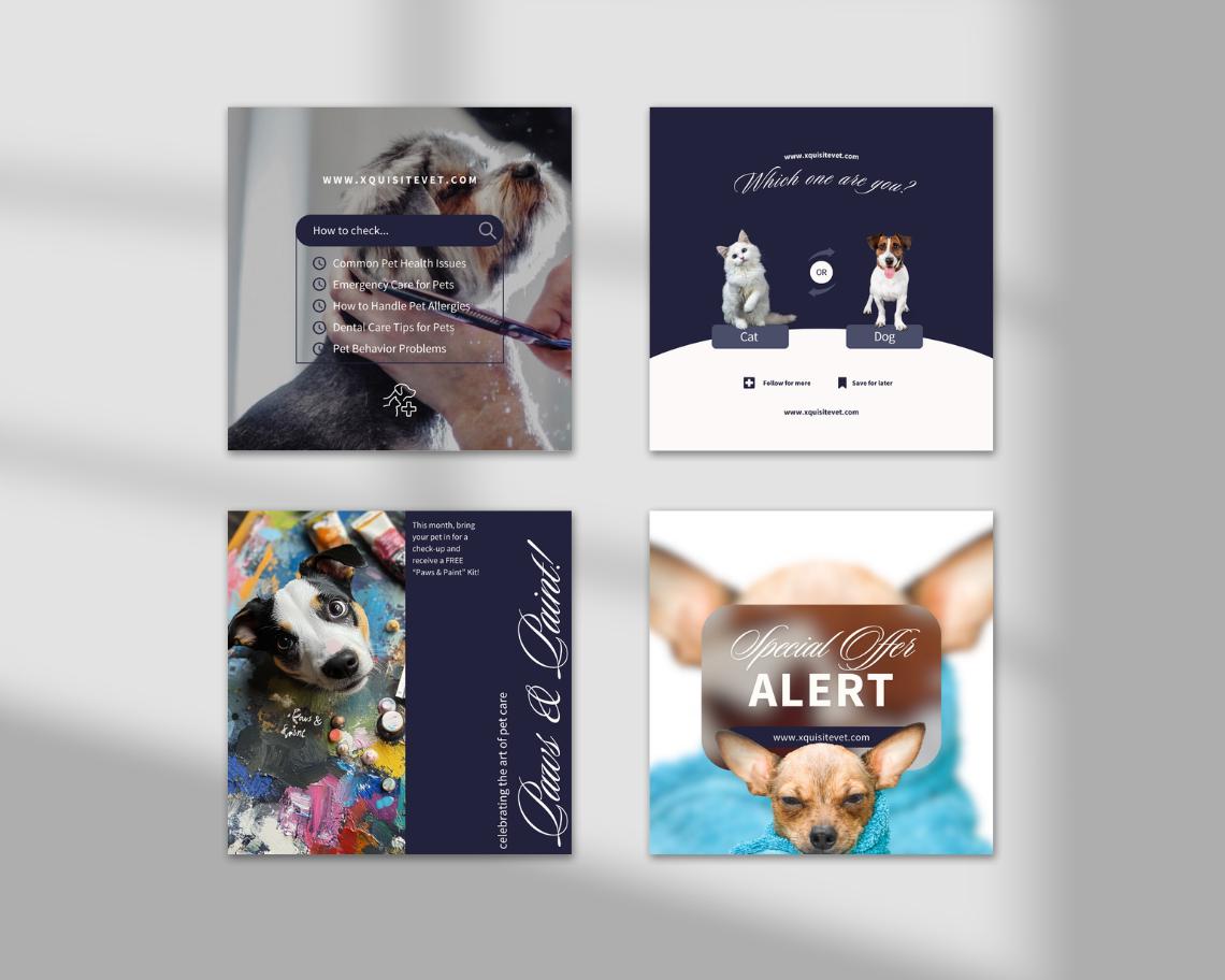 Pet Hospital IG Templates, Vet Clinic Social Media, Veterinary IG ...