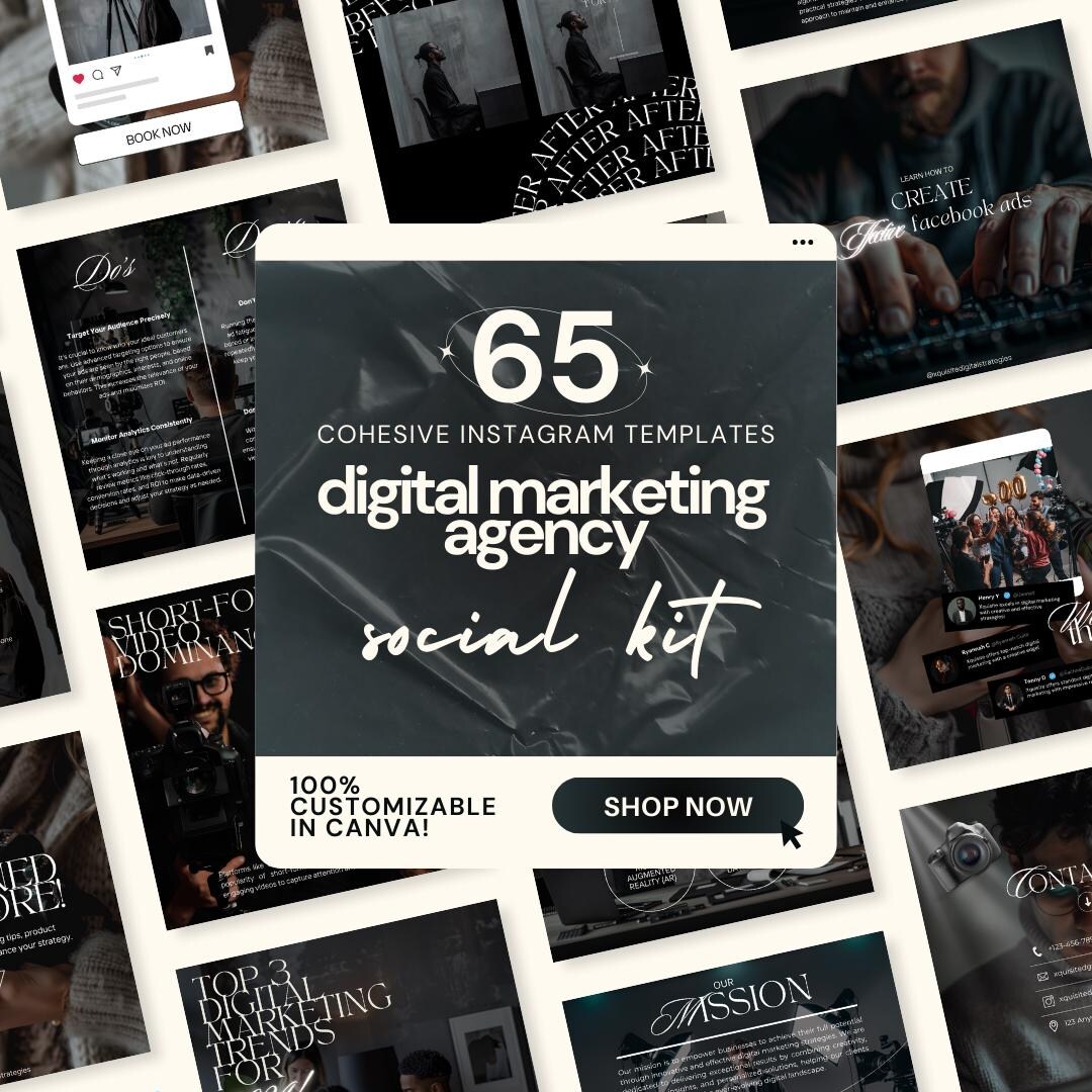 Digital Marketing Agency IG Templates, Social Media for Marketing ...