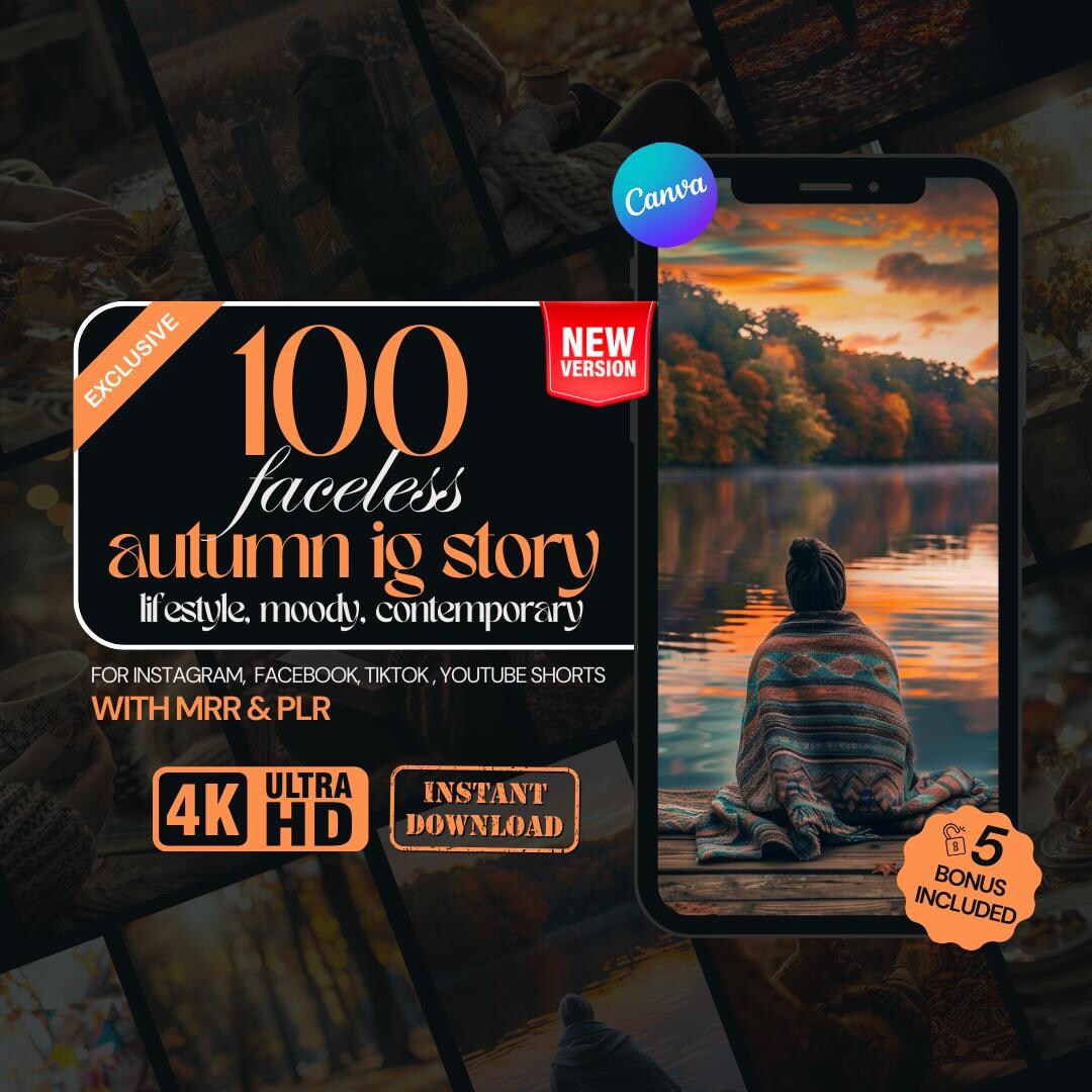 UGC Fall Autumn Ig Stories With MRR PLR, Seasonfall Yt Shorts, Fall ...