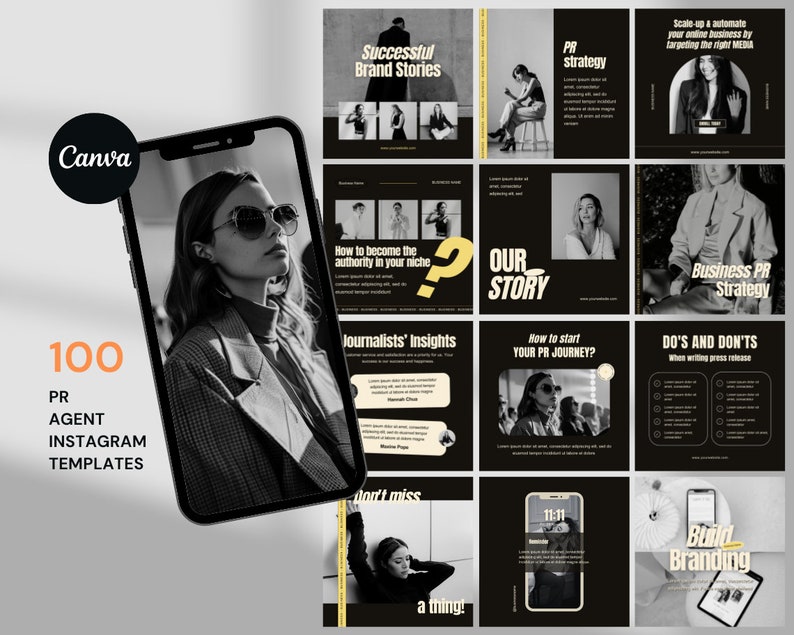 Public Relations Agency Ig Feed, PR Agent Ig Templates, Instagram ...