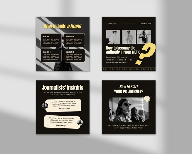 Public Relations Agency Ig Feed, PR Agent Ig Templates, Instagram ...