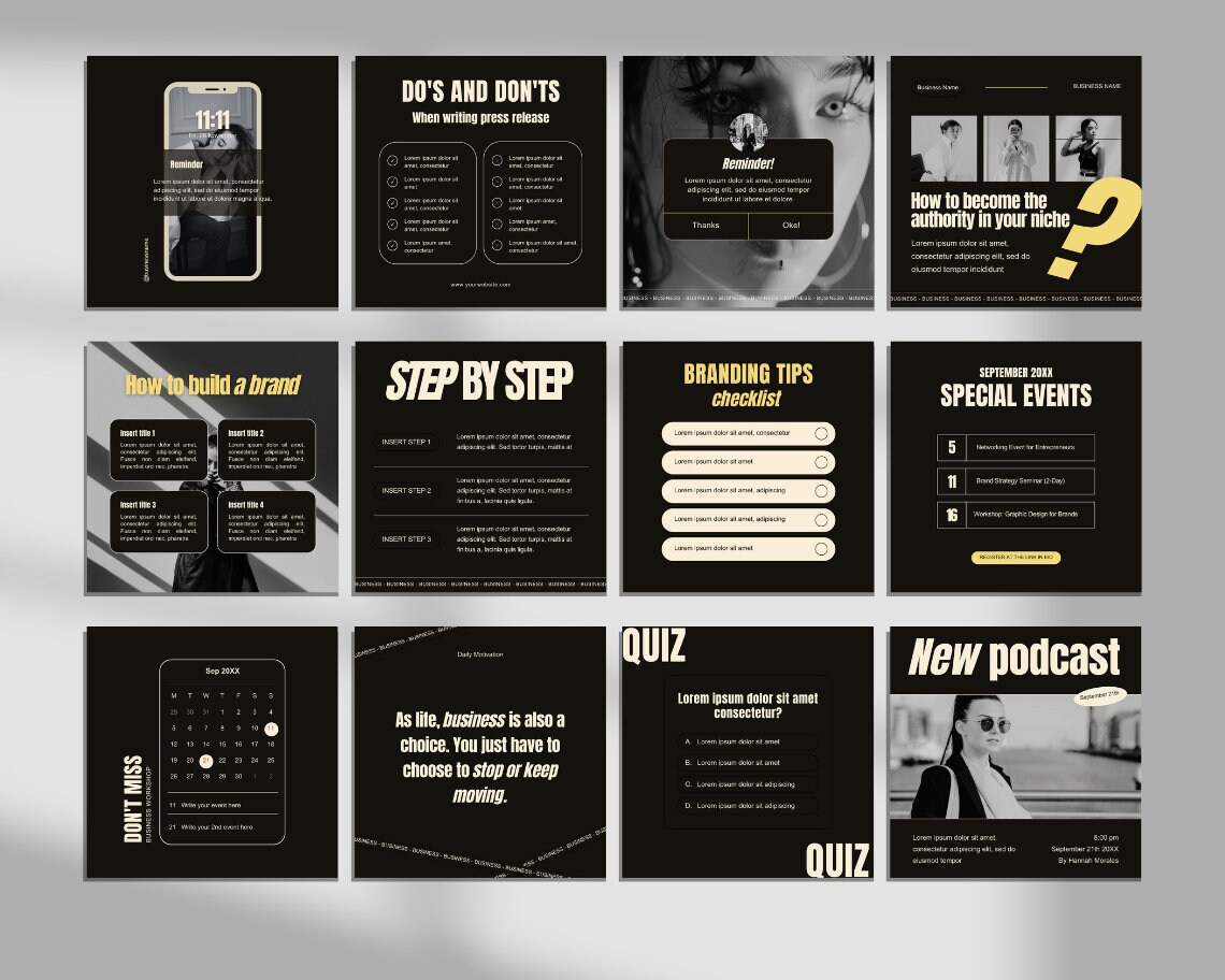 Public Relations Agency Ig Feed, PR Agent Ig Templates, Instagram ...