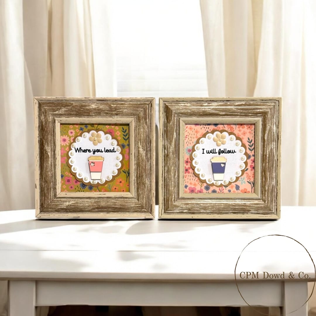 Decor Gilmore Girls where You Lead I Will Follow 2-piece 4 X 4 Decor ...