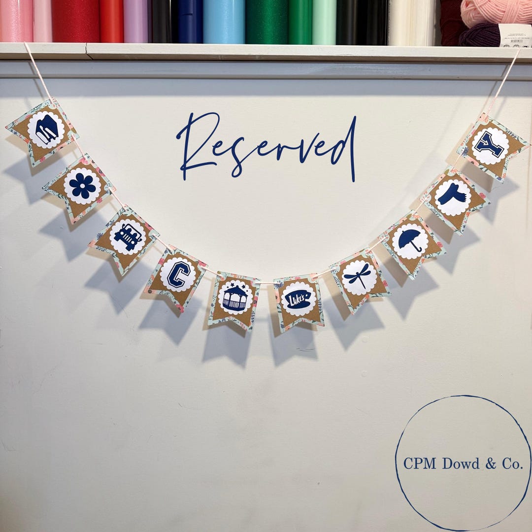 RESERVED - Custom-tailored Gilmore Girls Mini Banner, Gilmore Girls ...