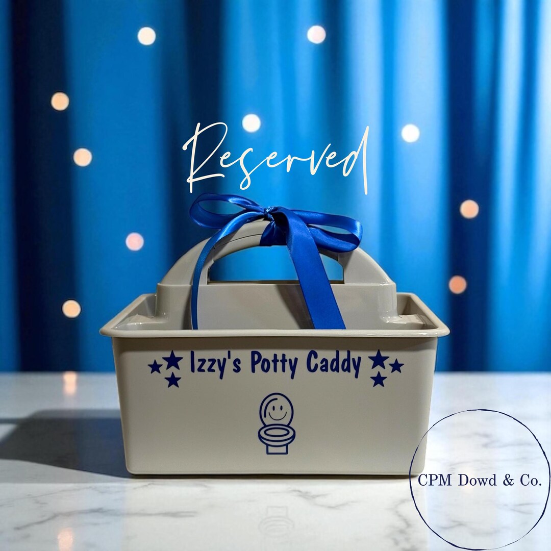 Reserved Potty Caddy | Personalized/custom Potty Training Caddy W/ Name ...