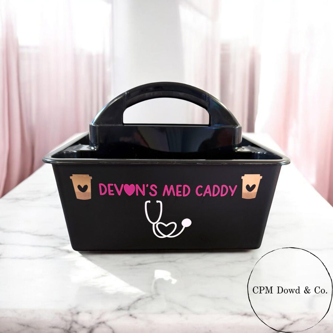 Caddy Plastic Personalized/custom Caddy Container With Name, Text ...