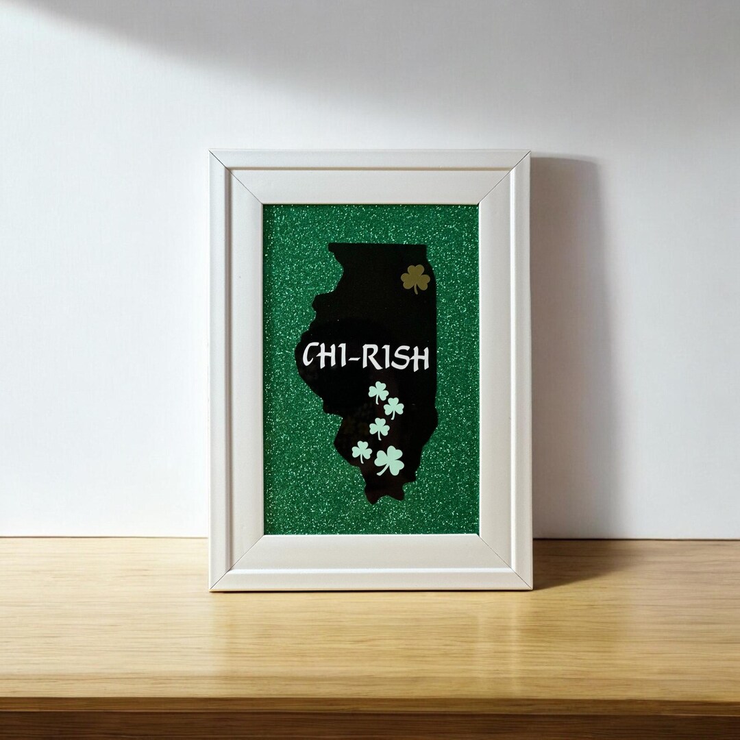 Decor chi-rish Solid White Photo Framed Graphic With Chic Sparkling ...