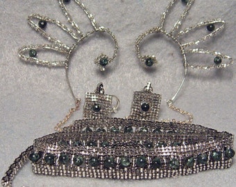 Jude wire-wrapped and beadwoven necklace | Etsy