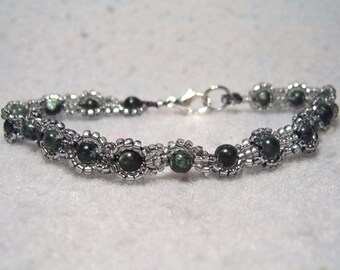 Jude wire-wrapped and beadwoven necklace | Etsy