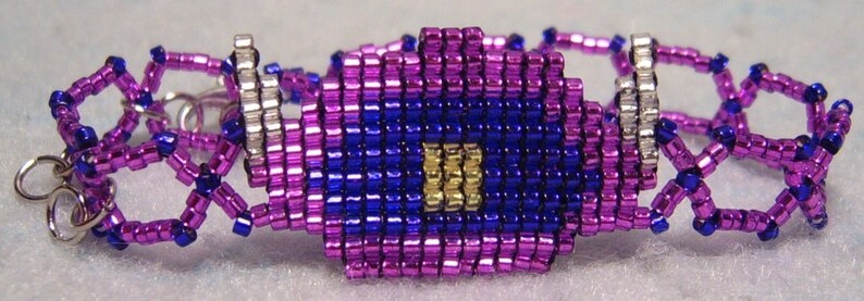Shockwave Bracelet Somewhat Subtle Shiny Beadwoven Geekery - Etsy
