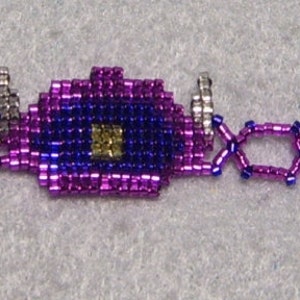 Shockwave Bracelet, Somewhat Subtle Shiny Beadwoven Geekery - Etsy