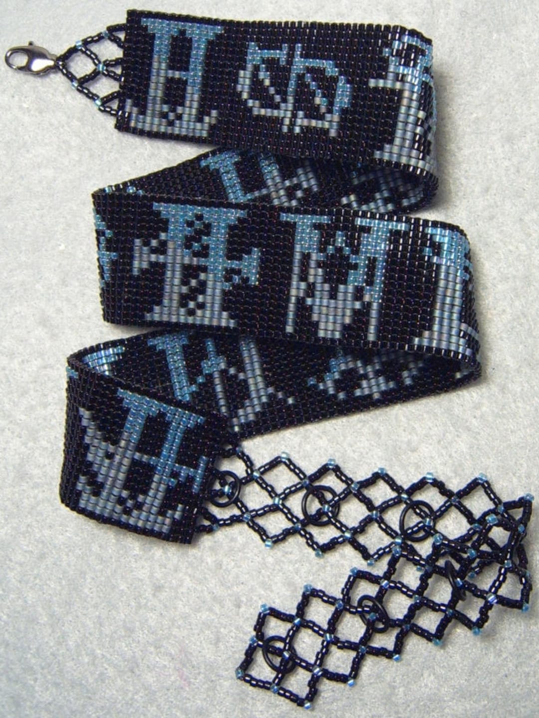 Thirteen Kings - FFXV Armiger-inspired Beadwoven Wrap Bracelet/necklace ...