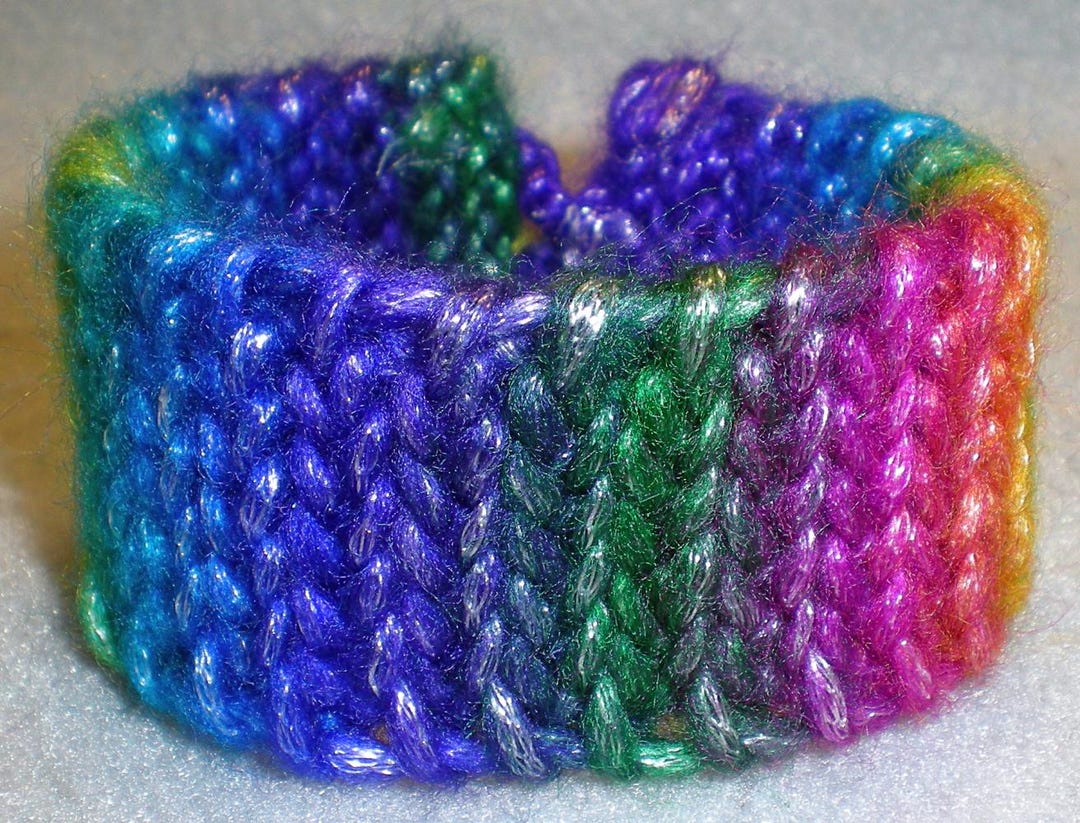 Unadorned Narrow Crocheted Cuff - Etsy