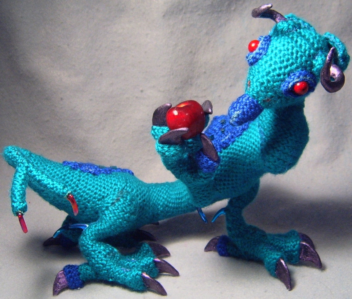 Evalis Ooak Poseable Crocheted Creature - Etsy