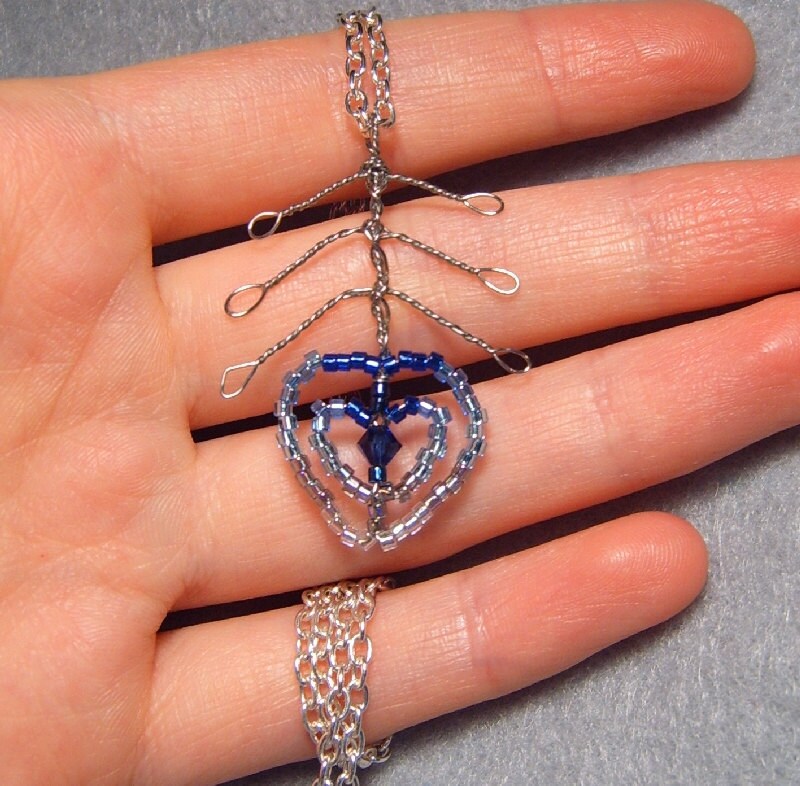 Ice Phoenix Down Necklace - Etsy