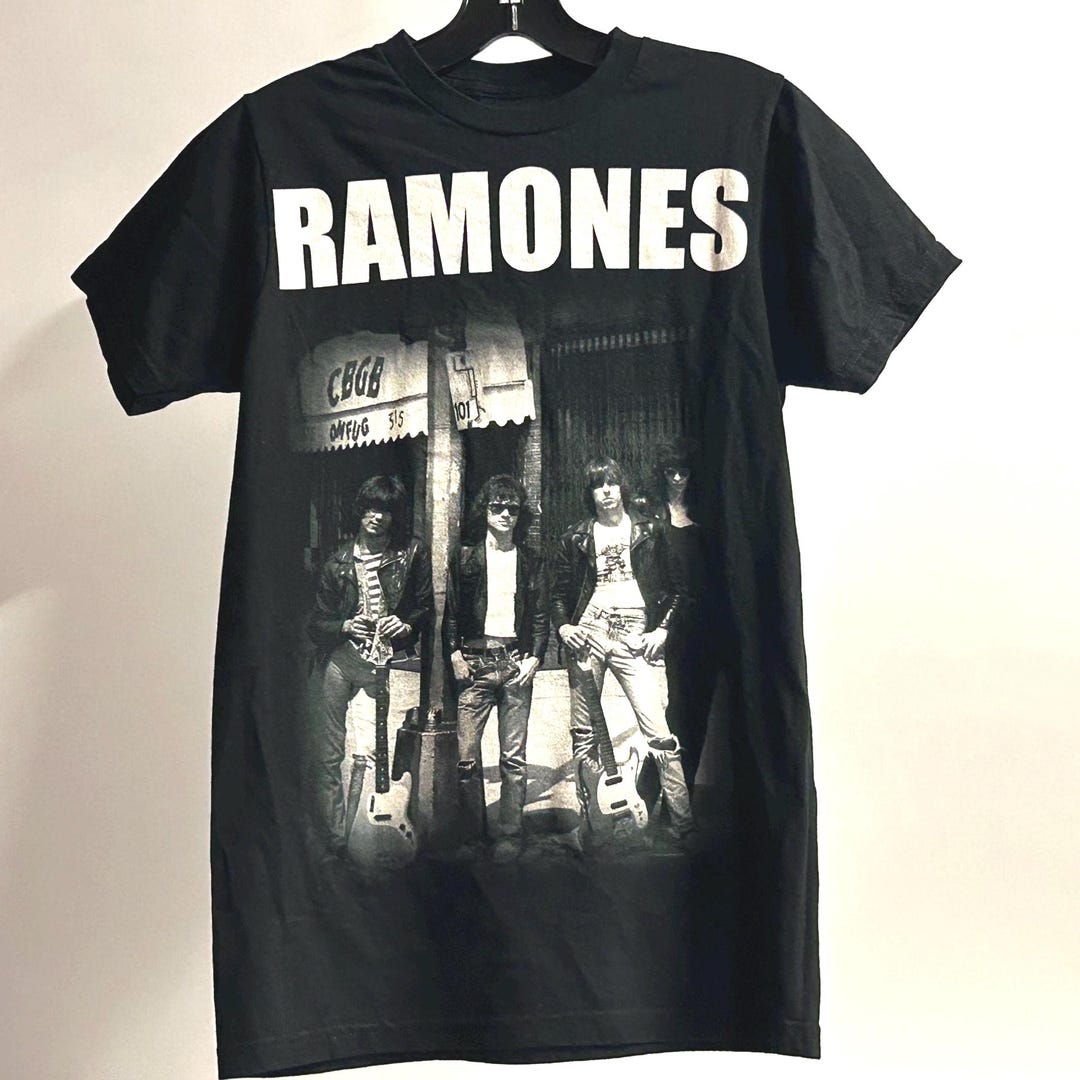ICONIC RAMONES TEE - B&W, Crew Neck, Short Sleeve, All Cotton Tee - Etsy