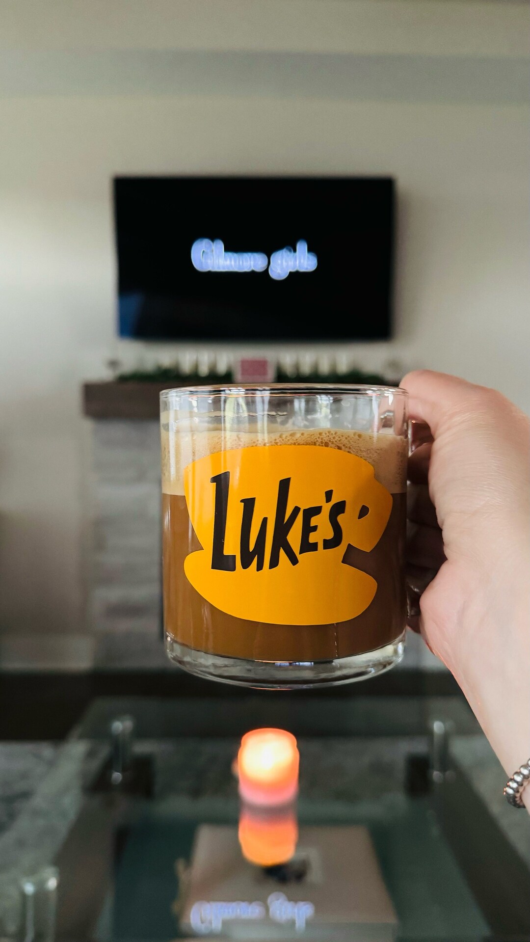Personalized Luke's Diner Coffee Cup: Gilmore Girls Inspired Glass Can ...