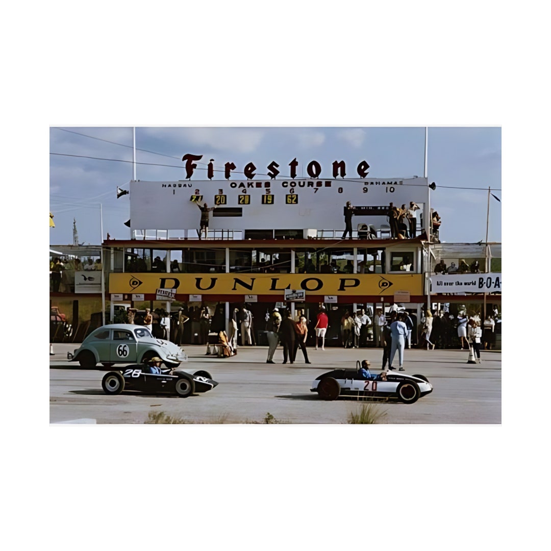 Speedweek Nassau Bahamas 1963 Firestone Dunlop Color Restoration Photo ...