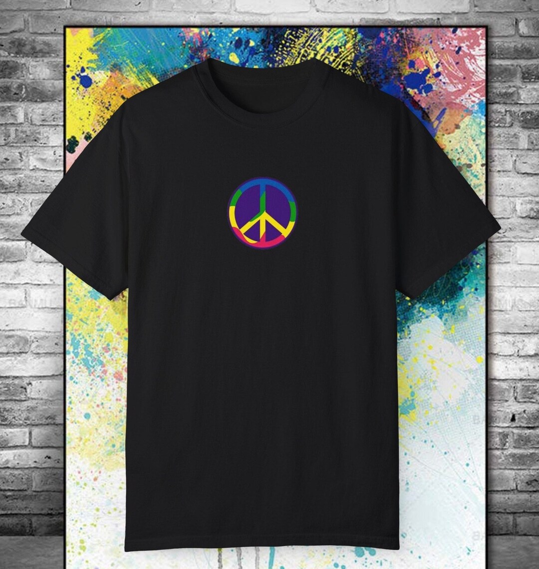 Colorful Retro Style Vintage Peace Sign Low Profile Trendy Look for Men ...