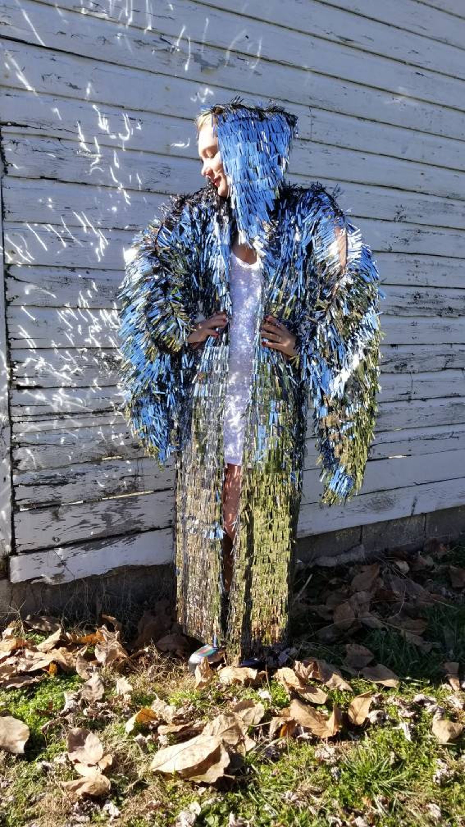 Silver Sequin Hooded Kimono Robe Size Inclusive Rave Kimono - Etsy